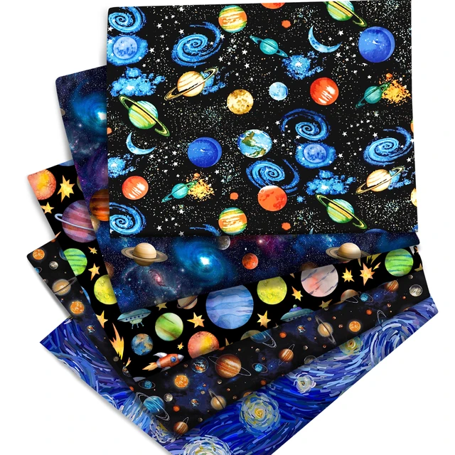Solar System Fabric Pattern