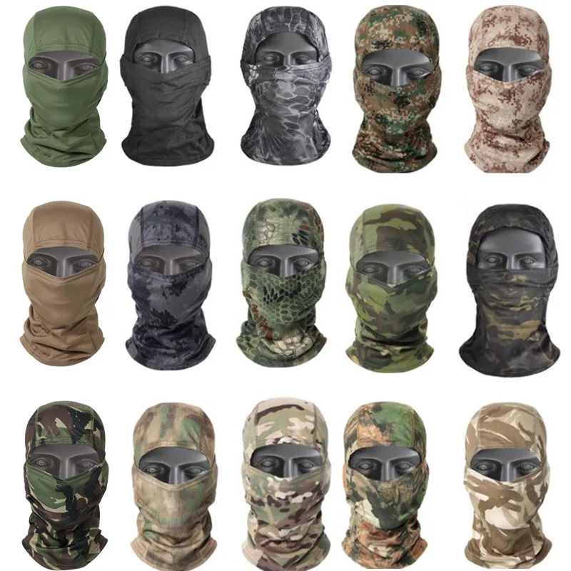 Tactical Camouflage Balaclava Full Face Mask CS Wargame Army Hunting ...