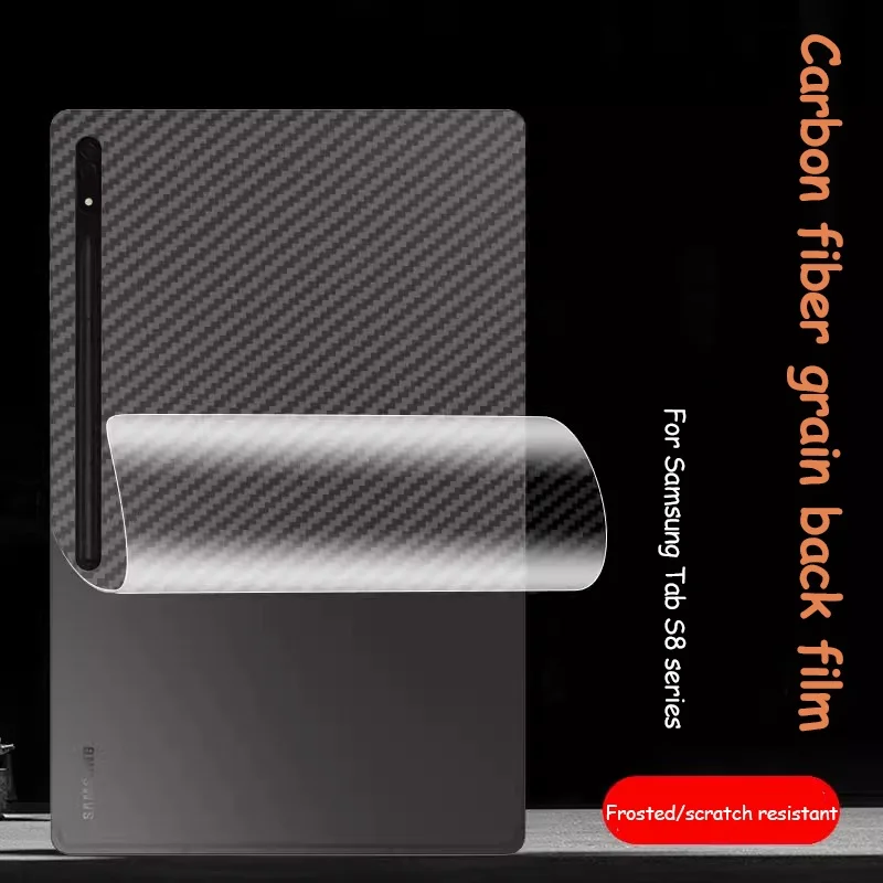 Onglet S6 Lite-Film arrière en fibre de carbone, pour Samsung Galaxy ...