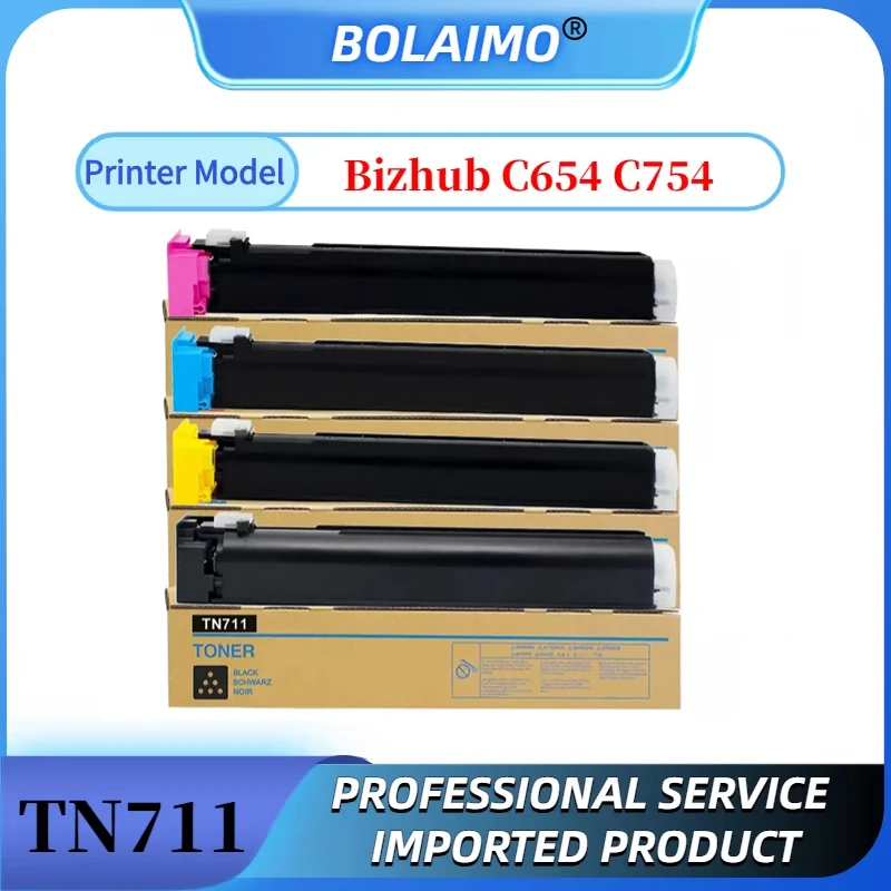 1Set TN711 Toner Cartridge For Konica Minolta Bizhub C654 754 High ...