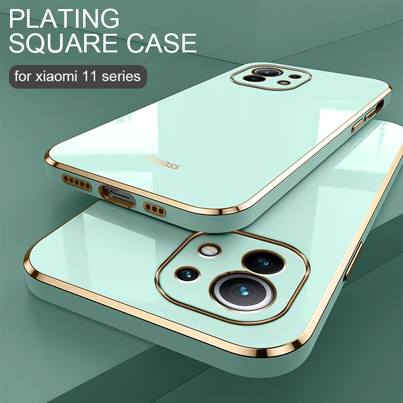 Luxury Plating Frame Phone Case For Xiaomi Mi 11 Lite 5g On Xiomi ...