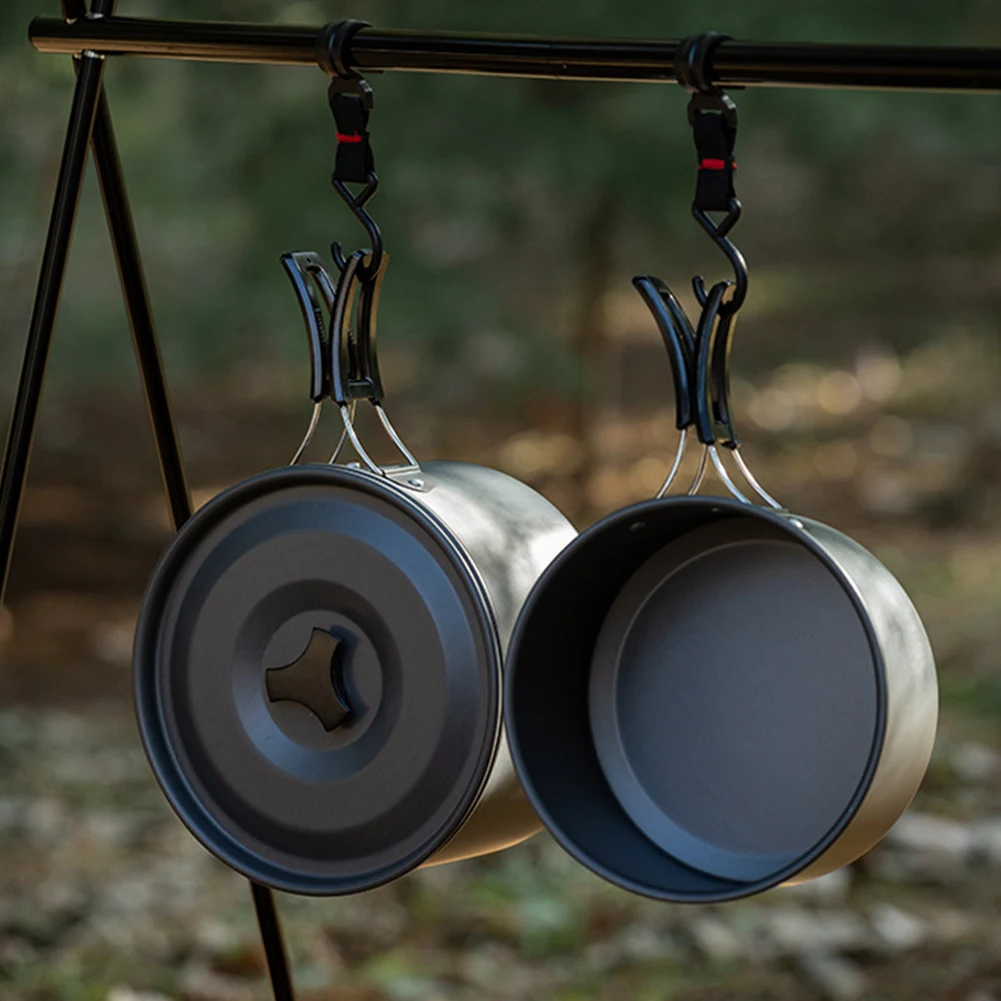 Portable-Camping-Pot-with-Lid-and-Folding-Handle-Camping-Cook-Pot-Non ...