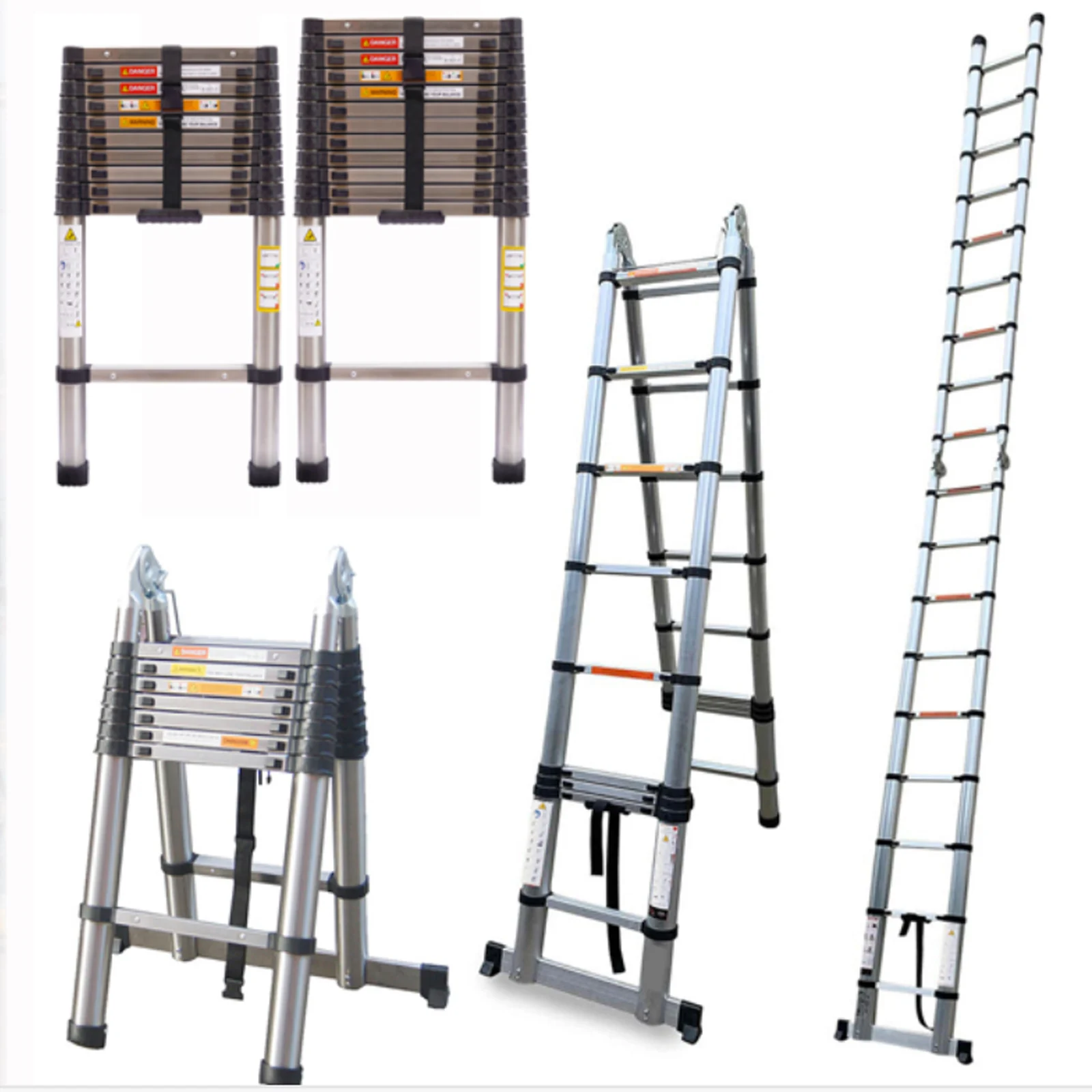 Telescopic-Ladder-2-6M-5M-Multi-Purpose-Steel-Extendable-Ladder-with ...