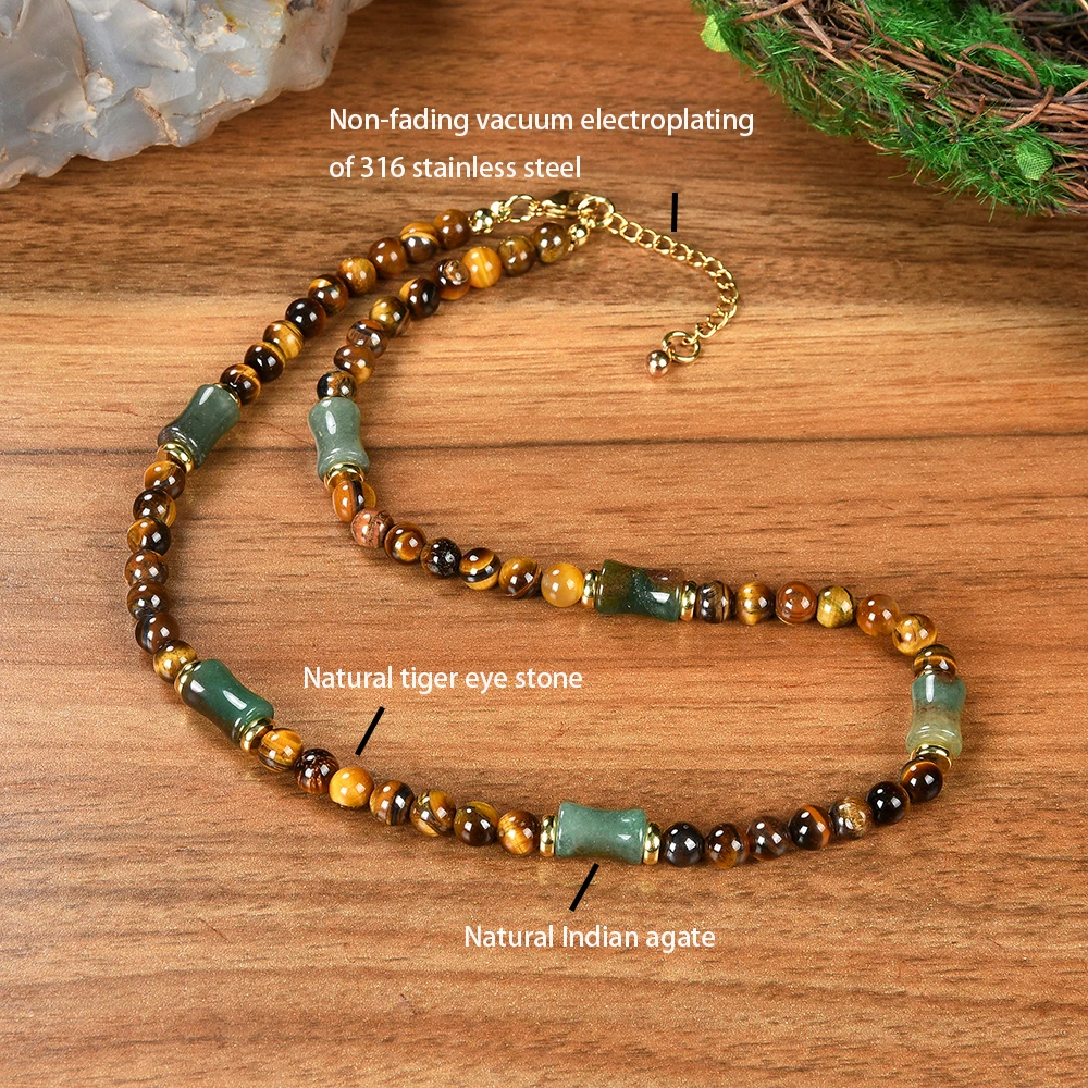 Men-s-Tiger-Eye-Necklace-Bohemian-Necklace-Agate-Gem-Necklace-316 ...