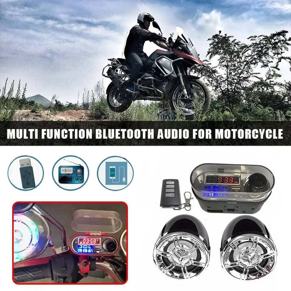 12V-Motorbike-Two-Speaker-Handlebar-Radio-USB-Charger-Motorbike-Sound ...
