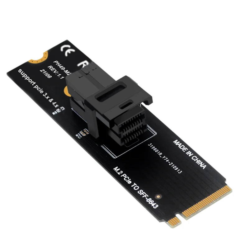 M.2 Ngff Mkey Nvme To Sff8643 Mini-sas Hd 36pin Connector Card For U.2 ...