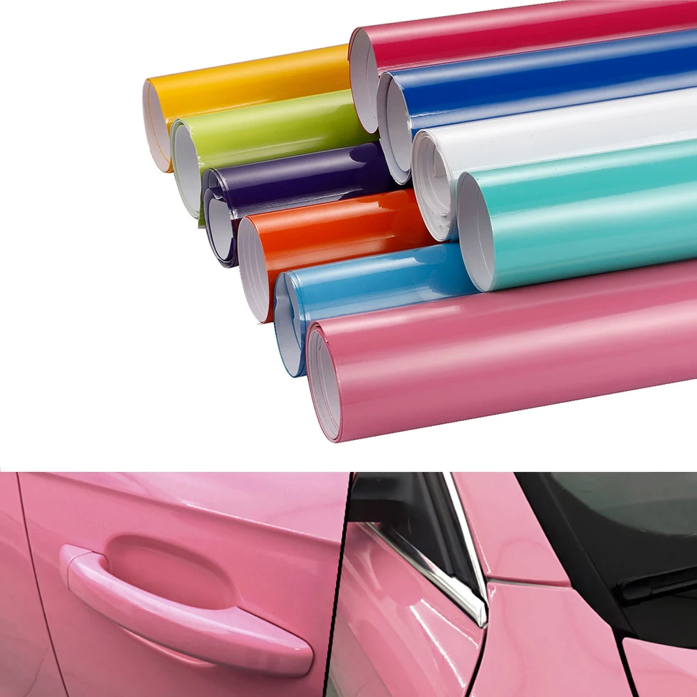 60x500cm-Bright-Glossy-Vinyl-Film-Car-Color-Change-Wrapping-Sticker-DIY ...