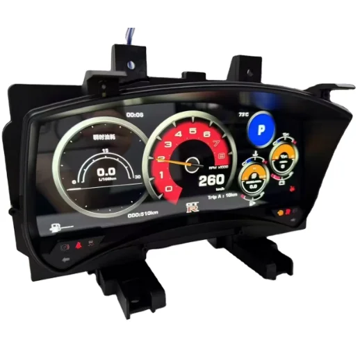 Car Speedometer Digital Cluster Auto LCD Dashboard For Nissan GTR R35 ...