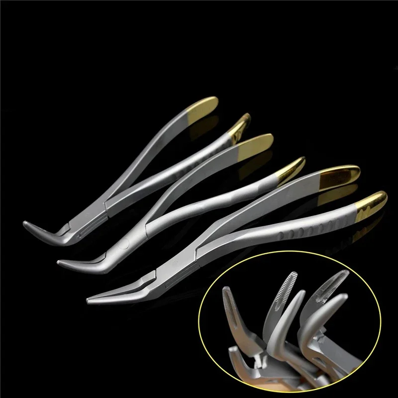 Dental-Tooth-Root-Extraction-Forceps-Root-Fragment-Pliers-Instrument ...