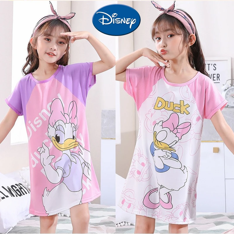Disney-Daisy-Duck-Children-s-Nightdress-Summer-Cute-Animation-Pajamas ...