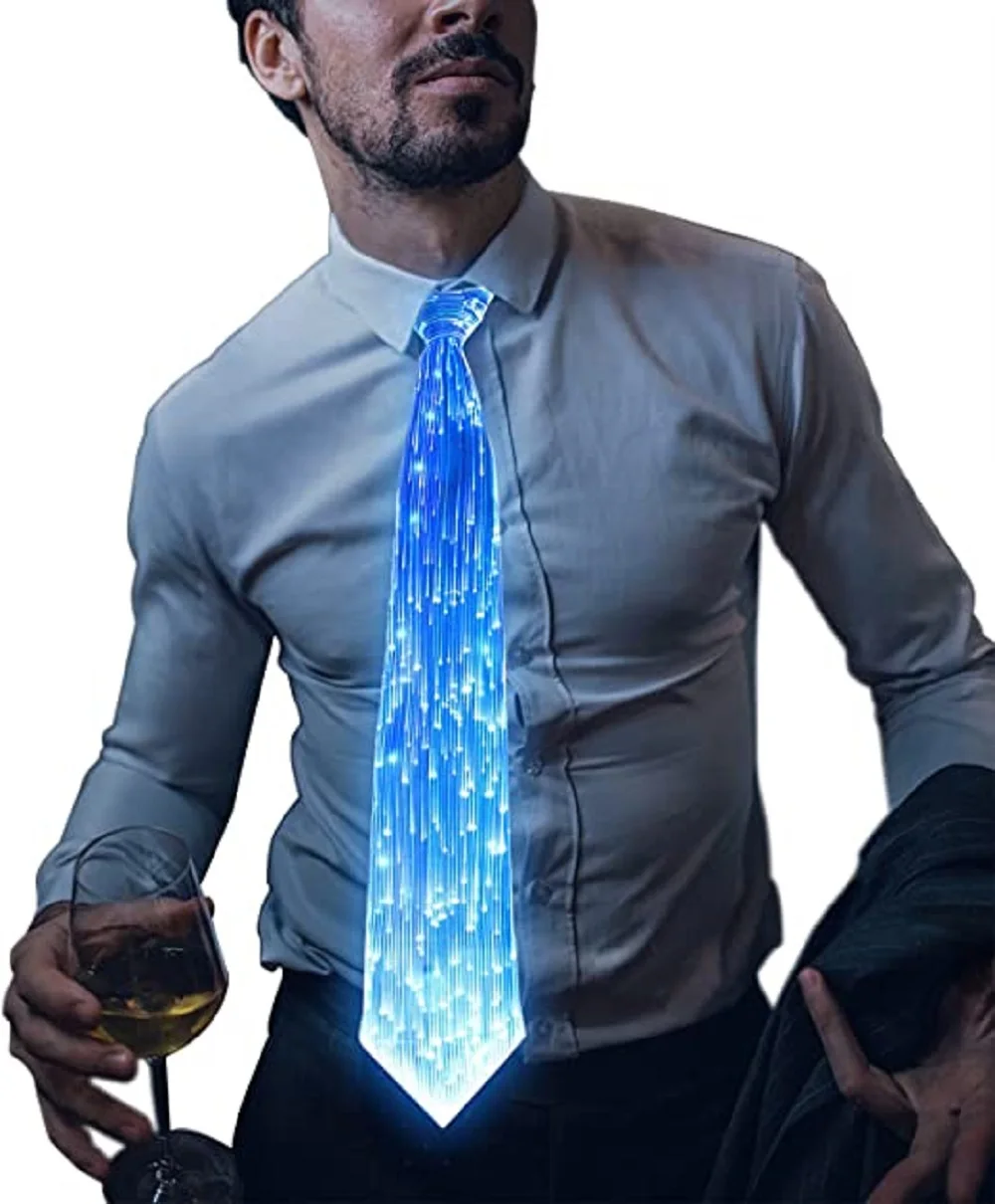 LUMISONATA LED Light up Neck Tie,USB Rechargeable Glow Necktie,Optical ...