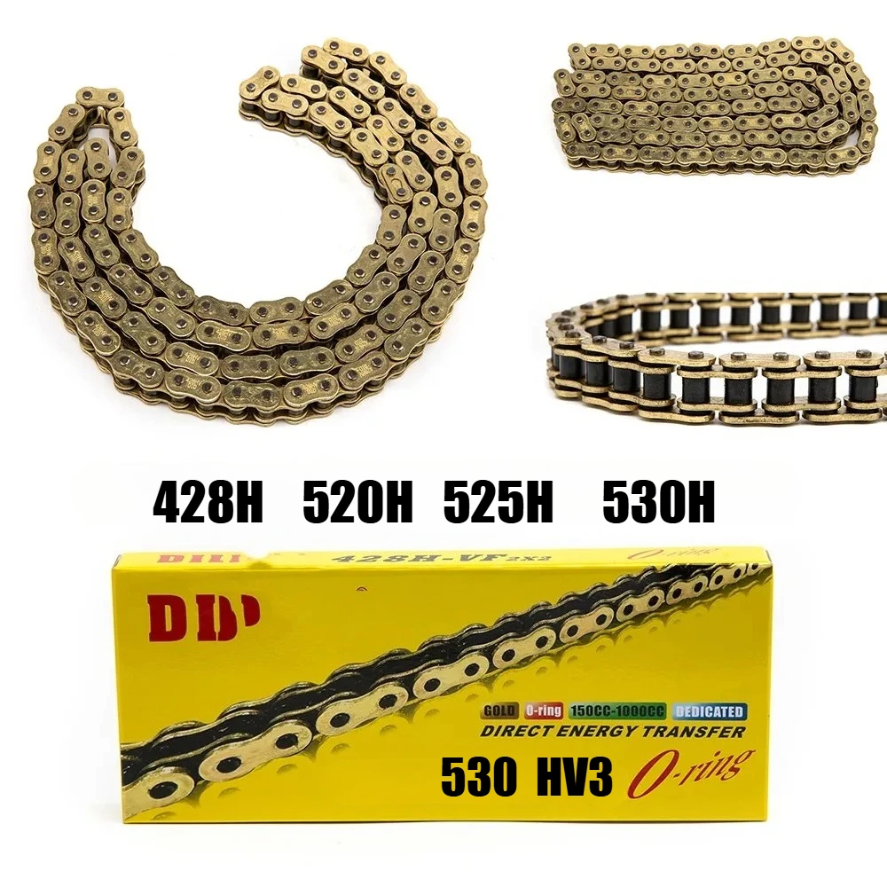 Motorcycle Chain 520 525 530 428 Chains 120 136 Links Universal for KTM ...