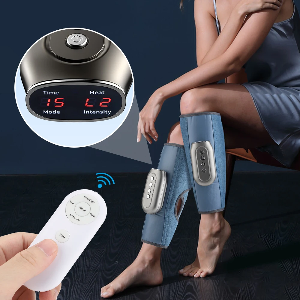 Leg-Compression-Massage-Calf-Massager-Heating-Hot-Compreses-Infrared ...