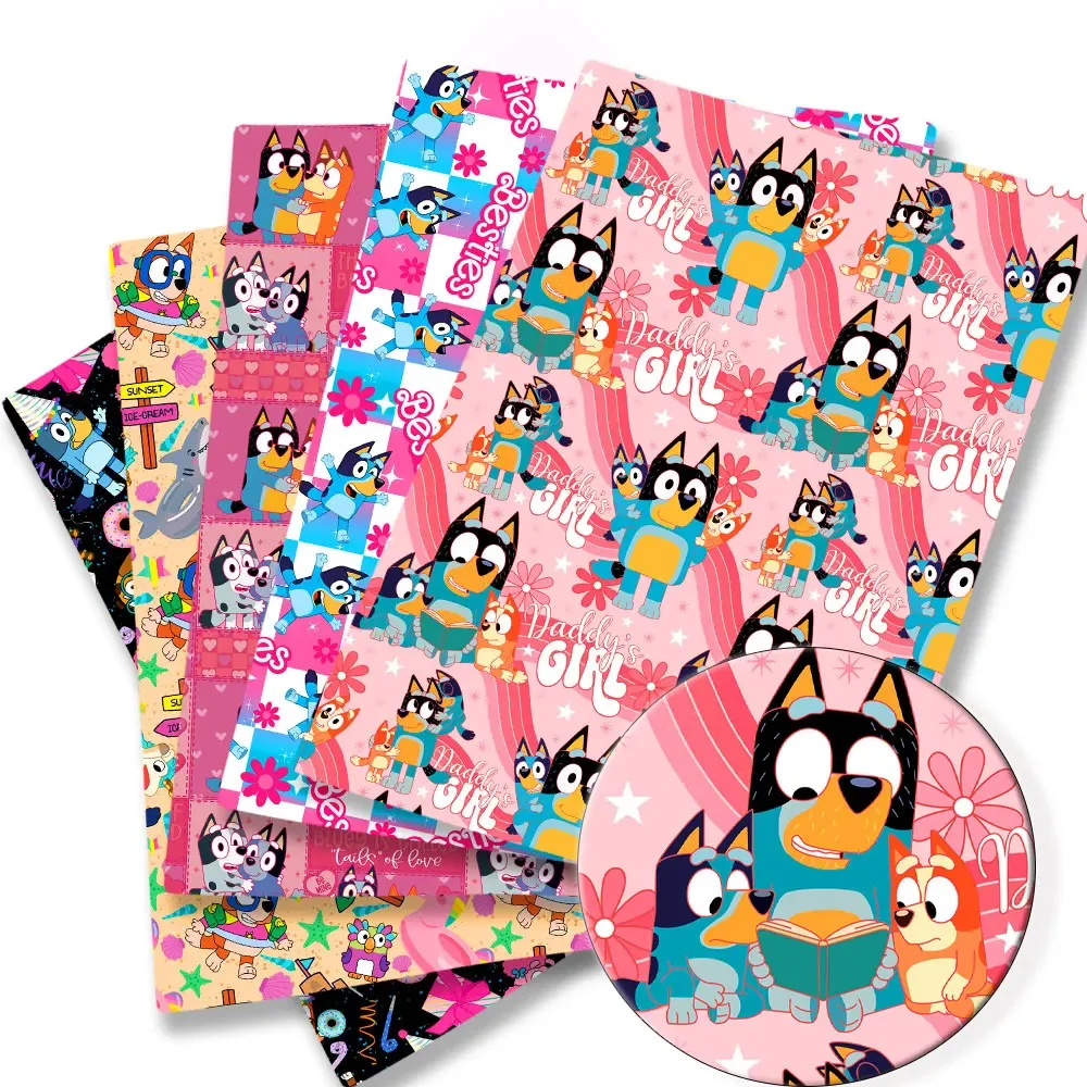 Bluey-fabric-140x50CM-Cartoon-cotton-fabric-Patchwork-Tissue-Kid-Home ...