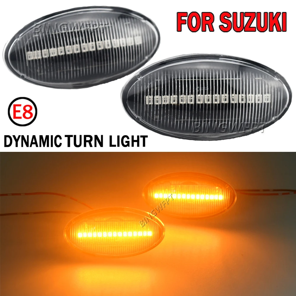 Sequential-Flashing-LED-Turn-Signal-Side-Marker-Light-For-SUZUKI-Alto ...