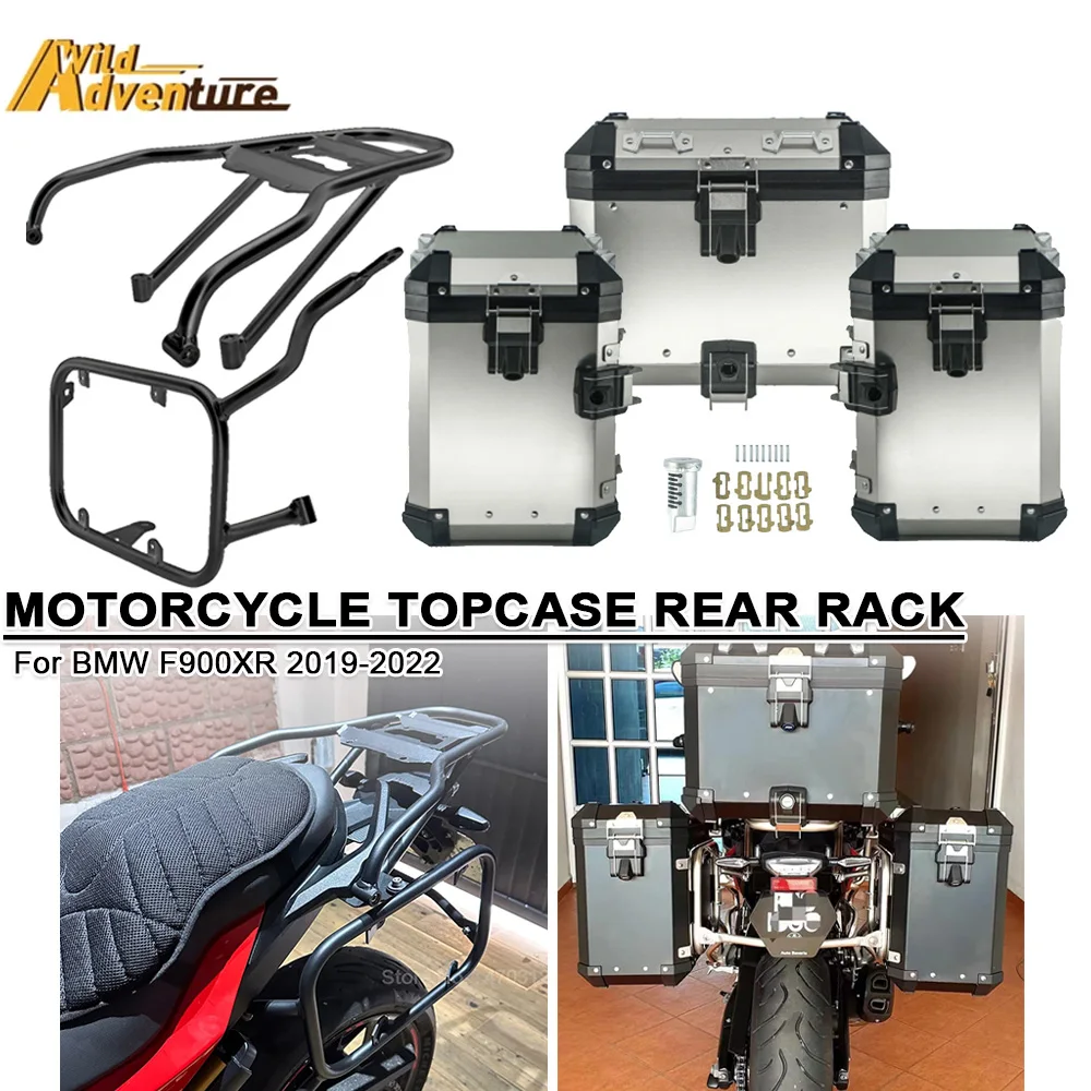 Aluminum Alloy Motorcycle Top Box Luggage Panniers Bracket Rack Side ...