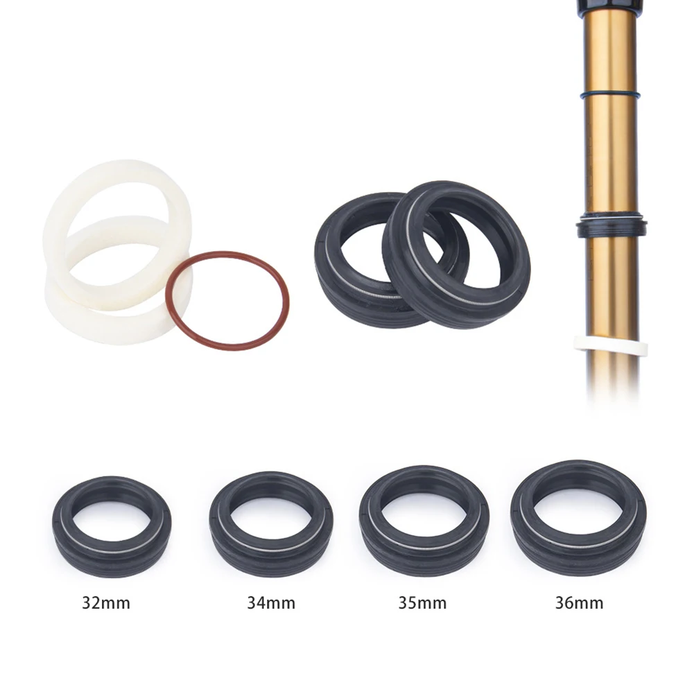 32mm Bicycle Bike Front Fork Seal Sponge Foam Rings With Rubber Band Oil Seal Absorb Seal ...