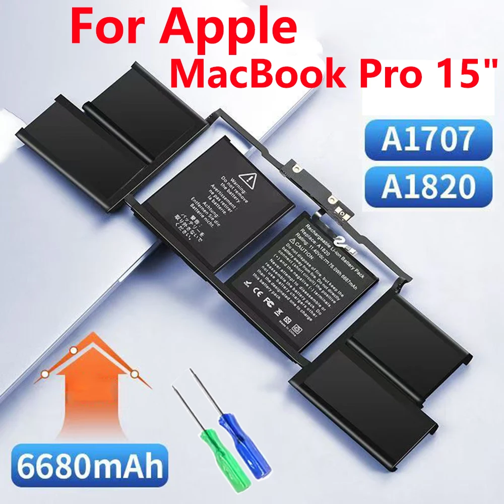 A1820 Laptop Battery For Apple MacBook Pro 15" A1707 2016 2017 MLH32CH ...