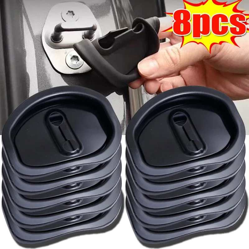 1-8pcs Car Door Lock Shock Absorber Cushion Crash Protection Cushion ...