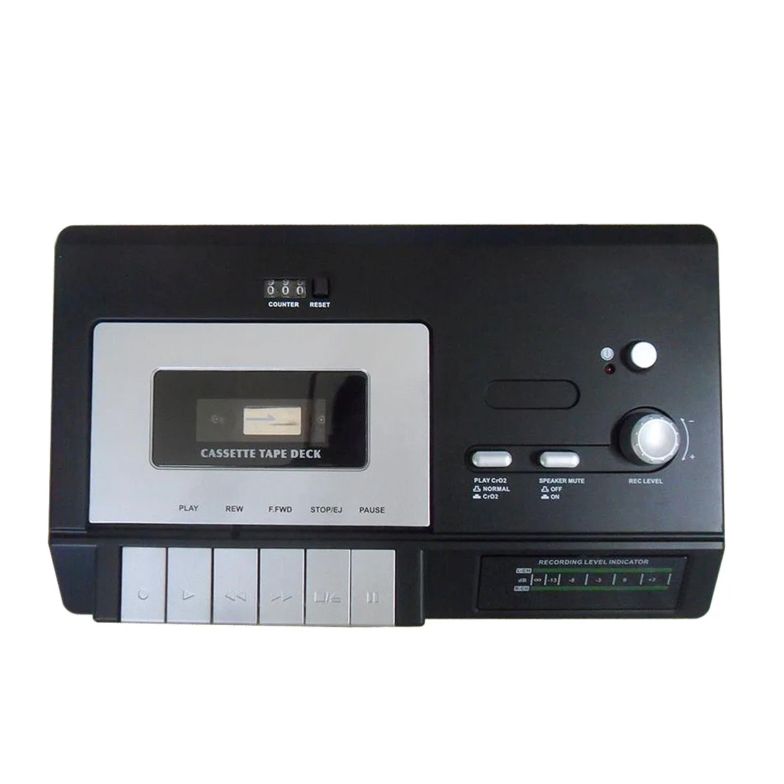 Recording-double-tape-turntable-boombox-audio-cassette-player-recorder ...