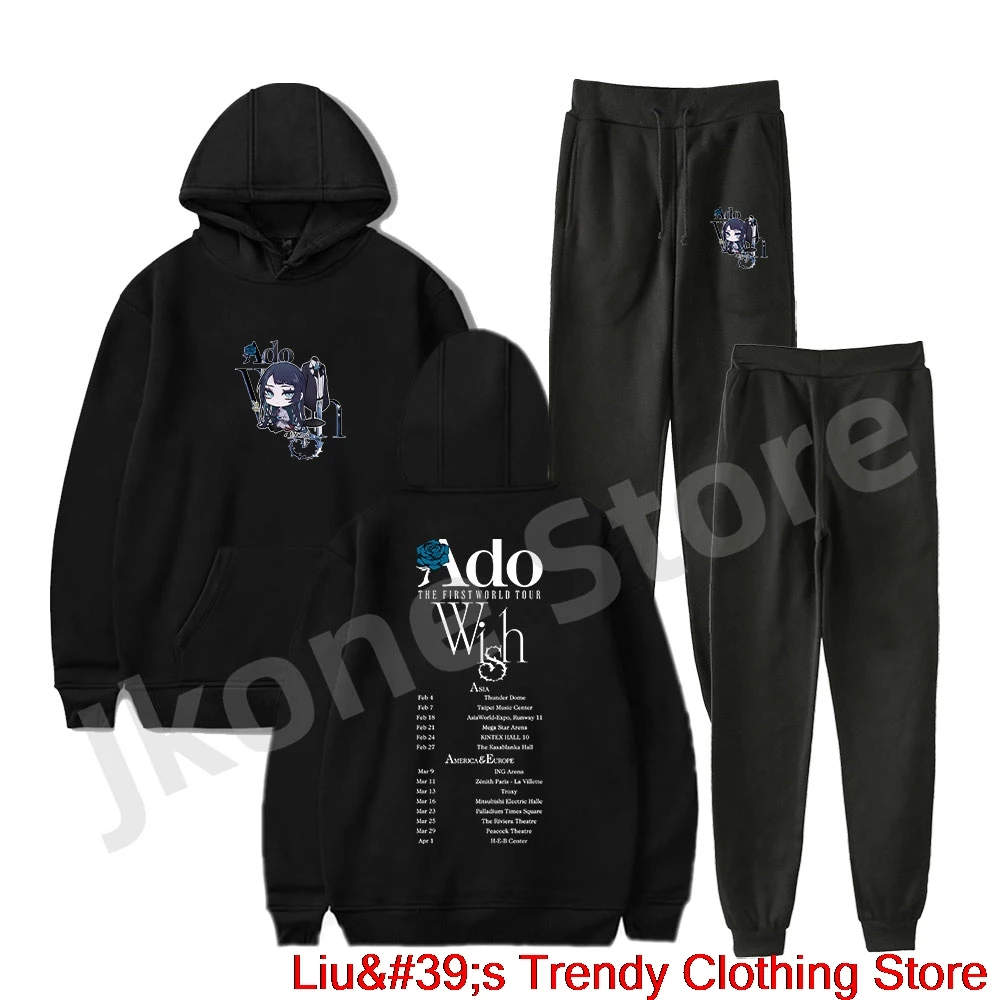 Ado-Wish-Hoodies-Sweatpants-Set-Singer-Tour-New-Logo-Merch-Winter-Women ...