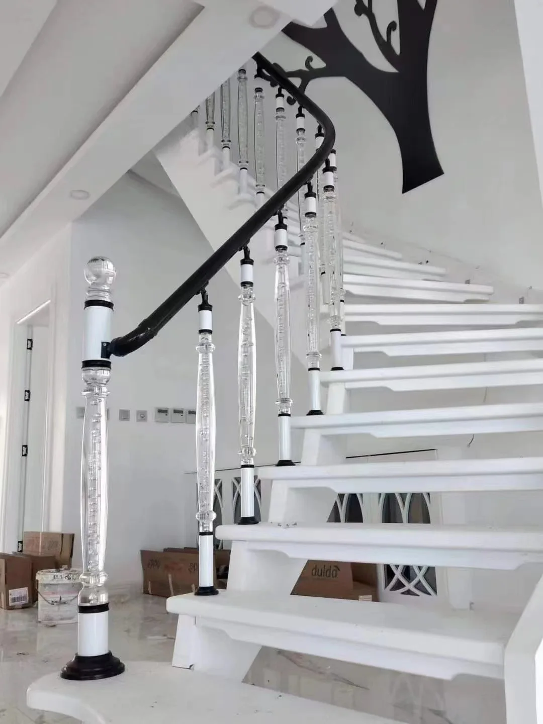 Poste-de-balaustrada-acr-lica-barra-de-valla-con-reposabrazos-pasamanos ...