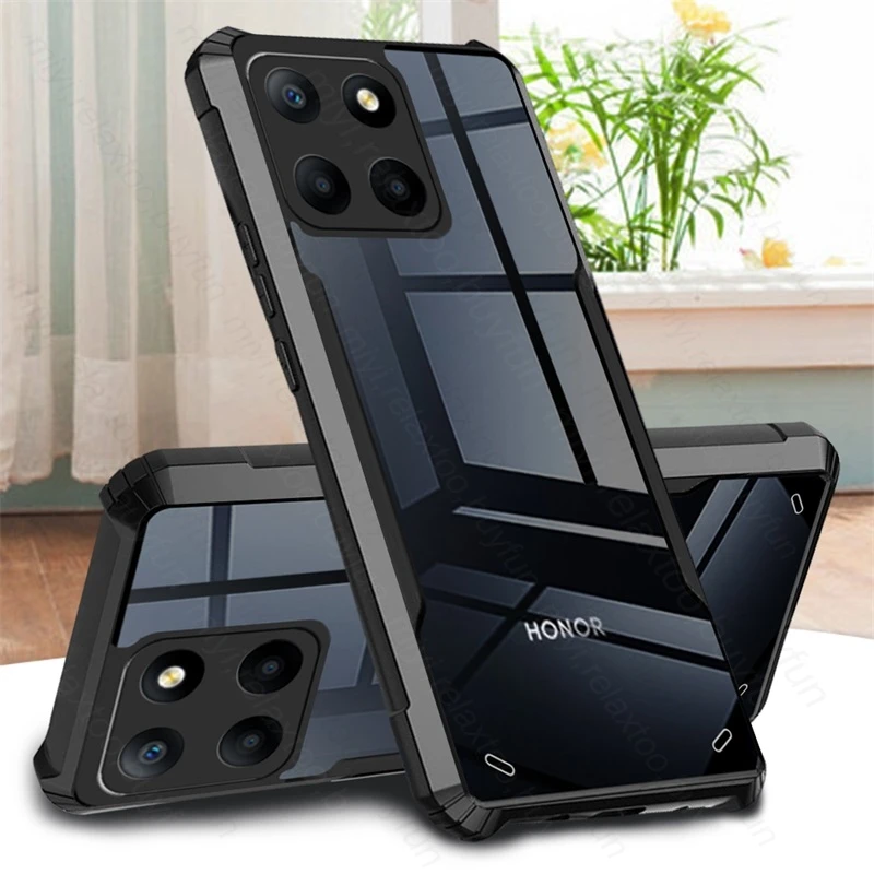 Transparent Acrylic Shockproof Armor Case On Honer Honar X 8b X8 b TPU ...