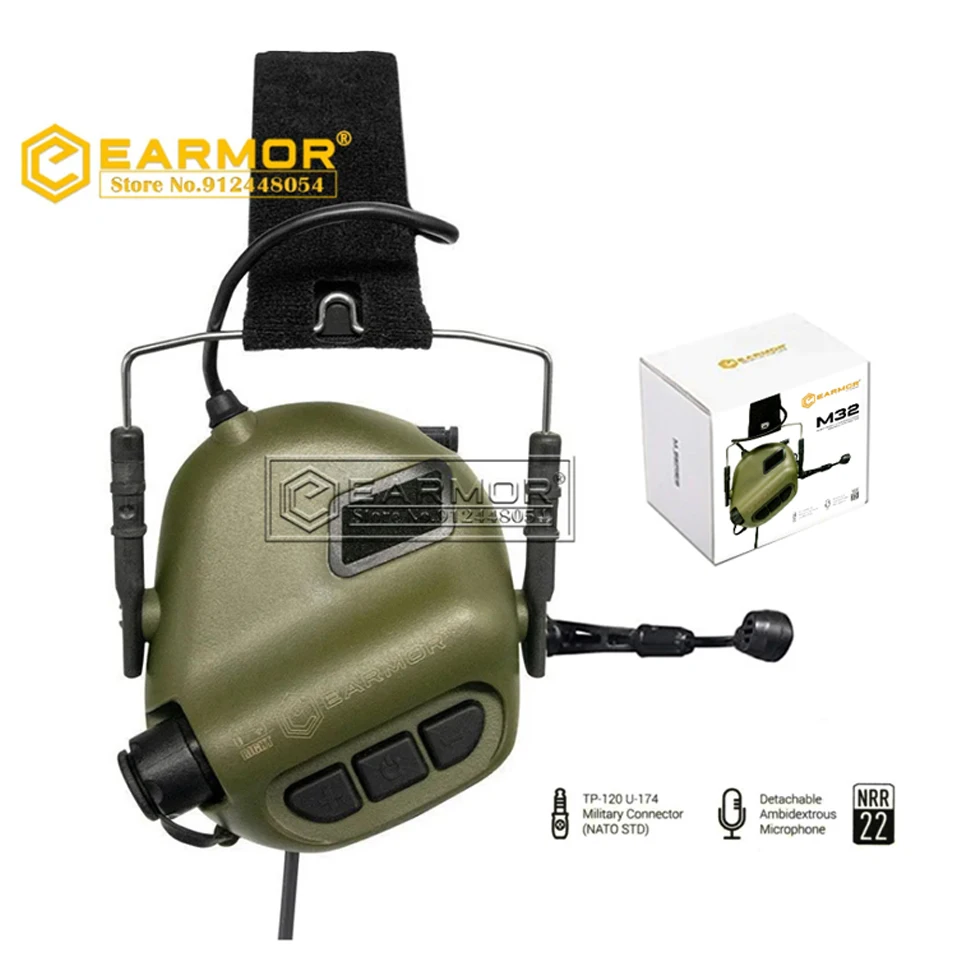 EARMOR-M32-MOD4-Tactical-Headset-Anti-Noise-Headphones-Aviation ...