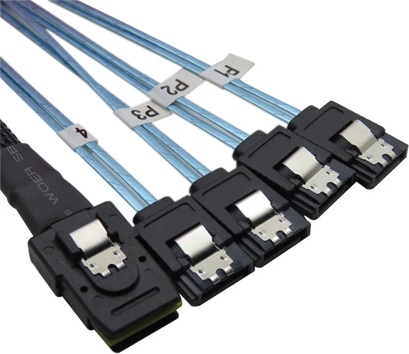 MiniSAS-36Pin-SFF8087-to-7Pin-SATA-Target-Backplane-Host-Controller ...