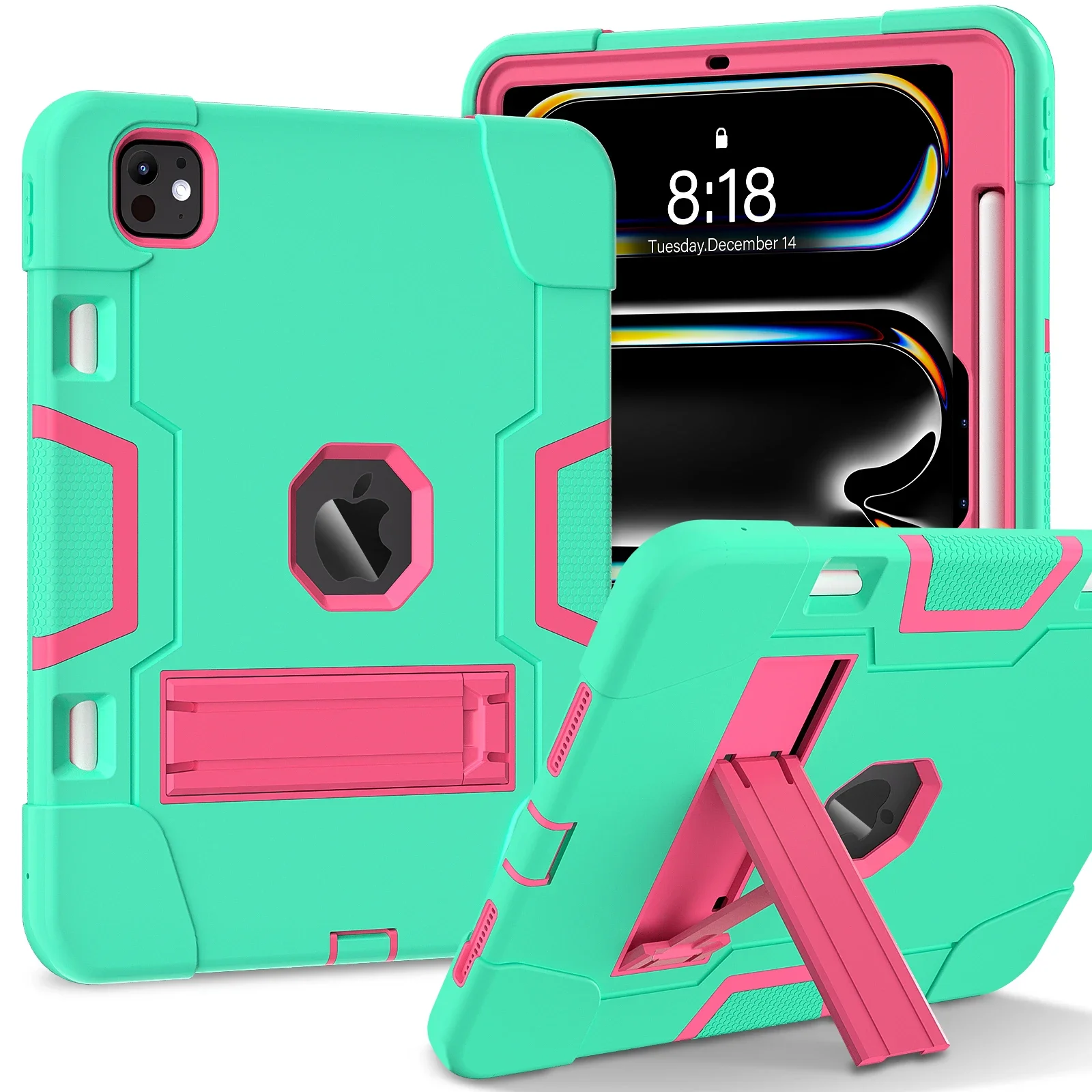 Shockproof Stand Tablet Case with Multi-Angle Viewing, Fits Various ...