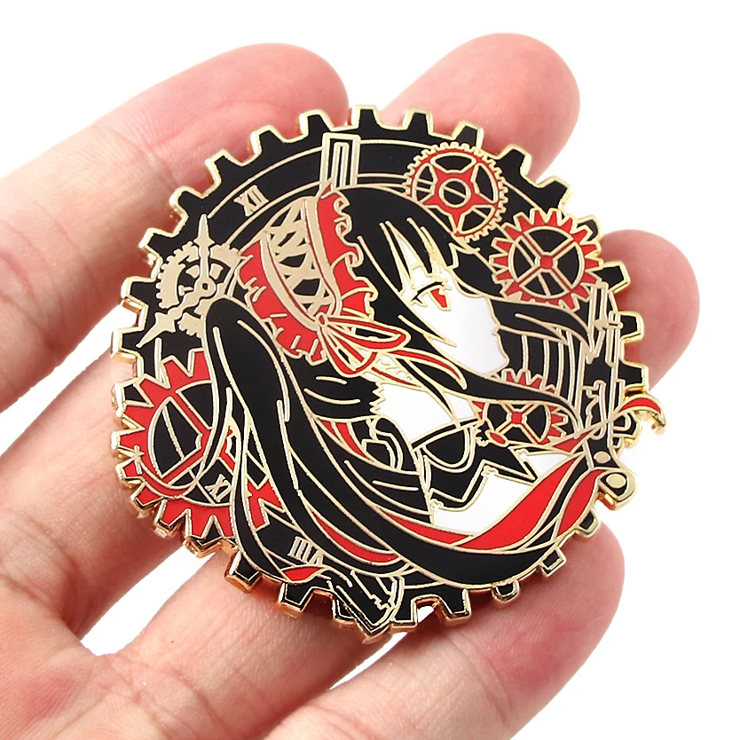 Anime-DATE-A-LIVE-Metals-Tokisaki-Kurumi-Figure-Enamel-Brooch-Pins ...