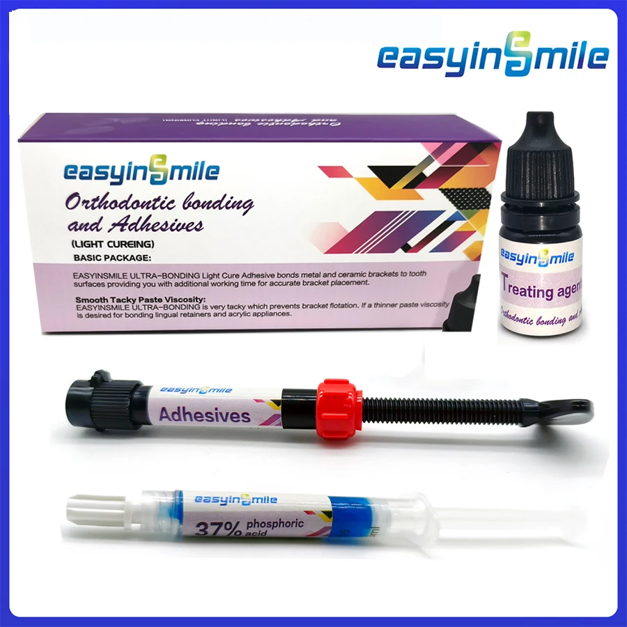 Dental-Orthodontic-Adhesive-Kit-Light-Curing-Metal-Ceramic-Invisible ...