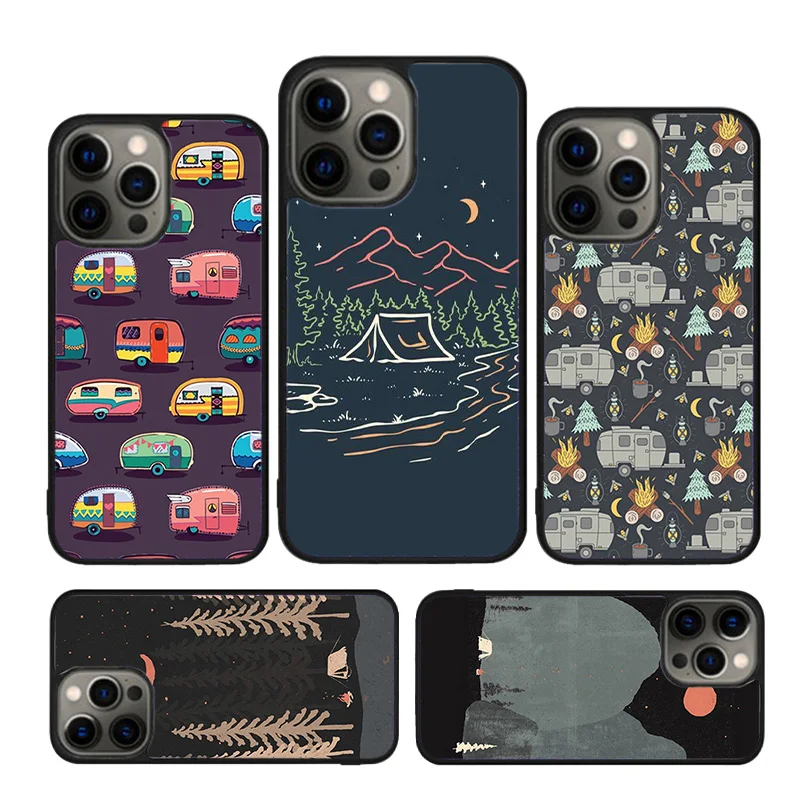 Camping Mountain Phone Case Cover For iPhone 17 Air 16 15 14 plus 11 12 ...