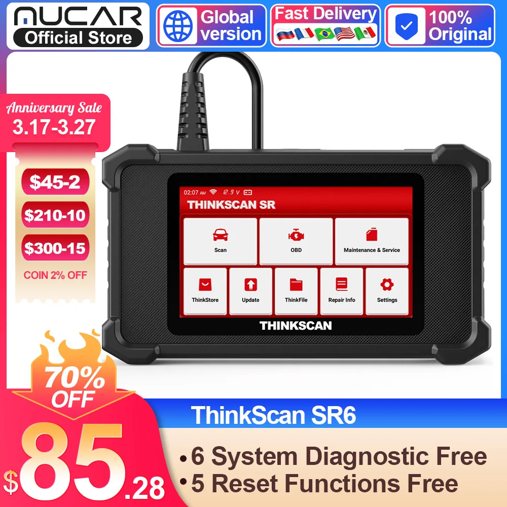 Thinkcar-Thinkscan-SR4-SR6-SR2-OBD2-Scanner-For-Car-Scan-Tools-ABS-SRS ...