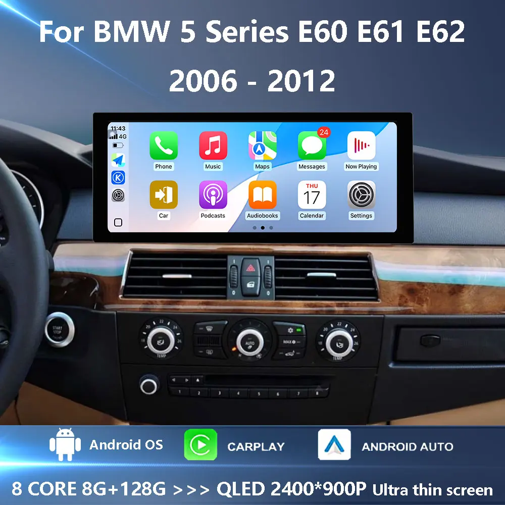 Android 16 For BMW 5 Series E60 E61 E62 2006 - 2012 CIC / CCC System ...