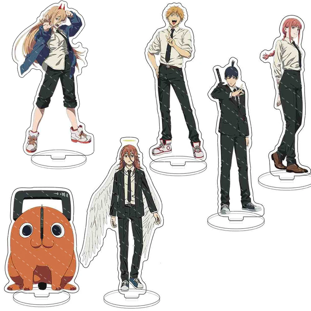Anime-Figure-chainsaw-man-Denji-Makima-Pochita-Power-Model-Cute-Acrylic ...