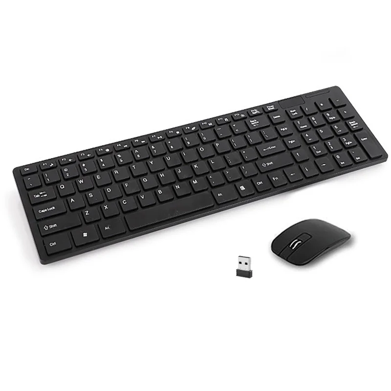 Ultra-Slim-Keyboard-Mouse-Combo-Kit-2-4G-Wireless-USB-Keyboard-and ...