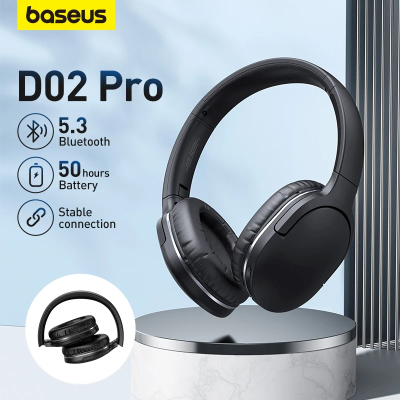 Baseus-D02-Pro-Wireless-Bluetooth-Headphones-HIFI-Stereo-Earphones ...