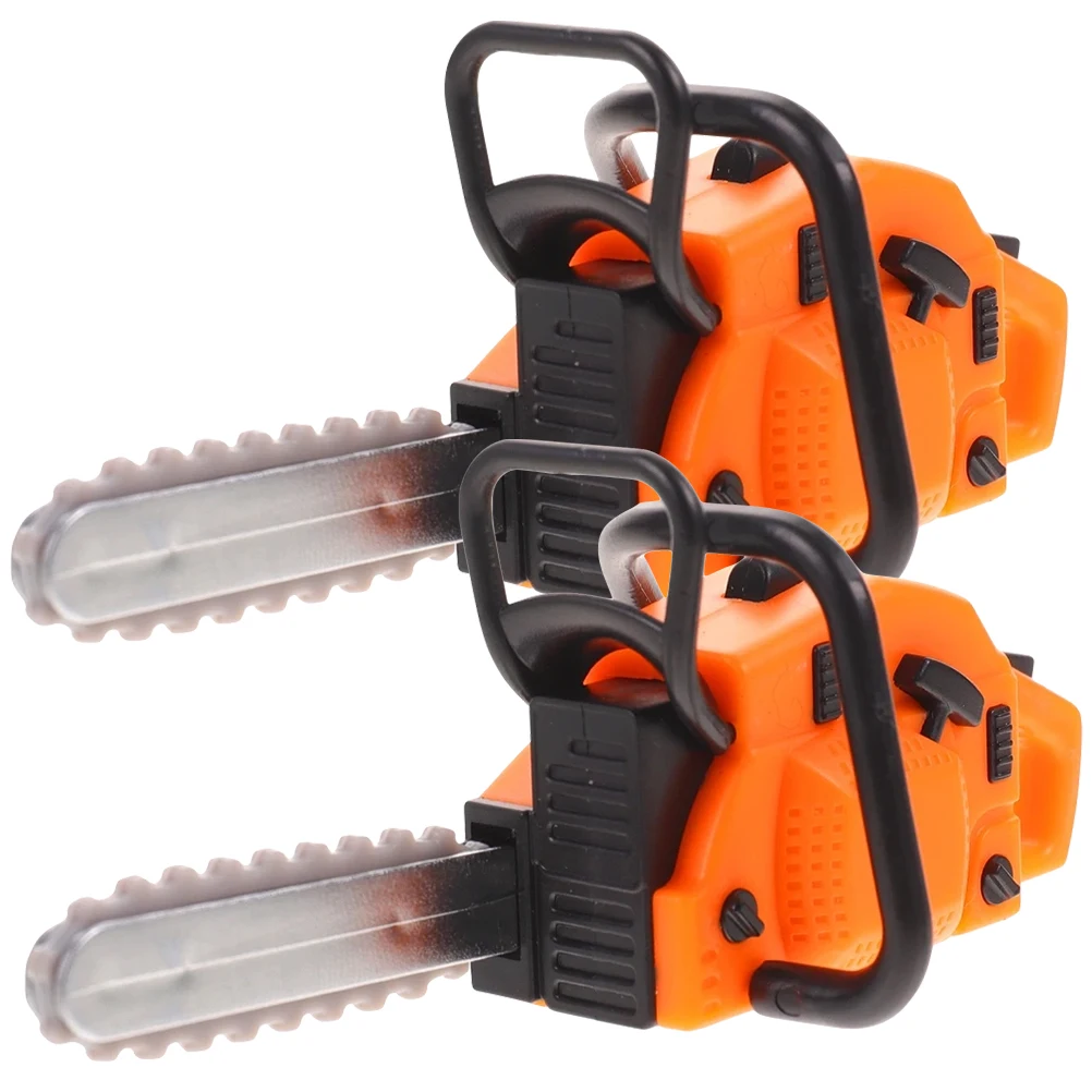 2pcs Mini Chainsaw Weeder Model Simulation Repair Tools Plastic Chain ...