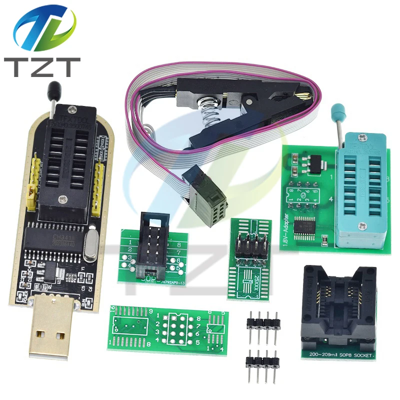 Generic Ch341a Ch341b 24 25 Series Eeprom Flash Bios Usb Programmer ...