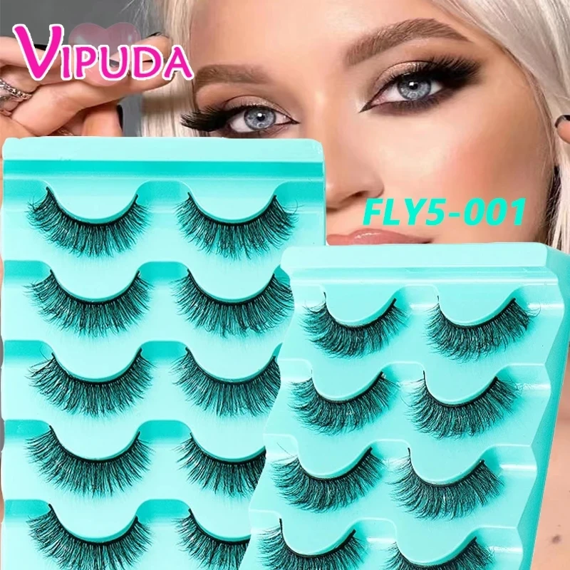 VIPUDA-False-Eyelashes-Soft-Natural-Long-Full-Strip-Lashes-Reusable ...