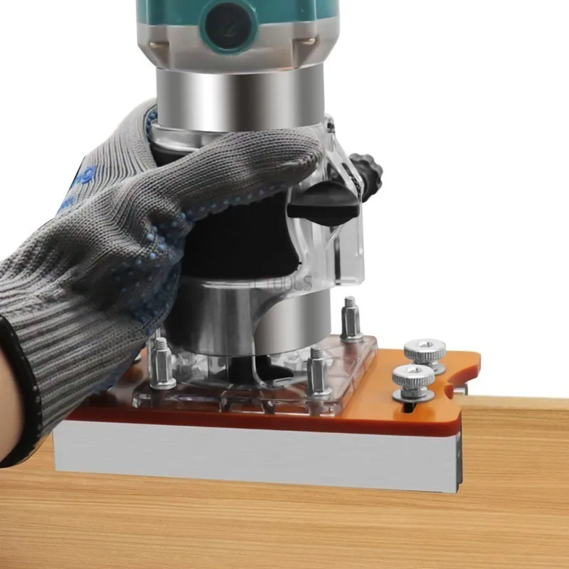 Ferramenta-Invisible-Punch-Template-para-Carpintaria-Slotted-Bracket-Router-Base-aparar ...