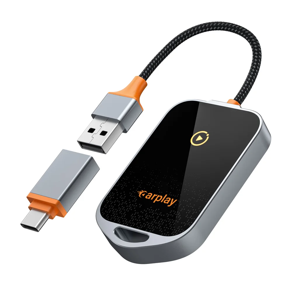 CarPlay Wireless Adapter Smart CarPlay Box IOS Wired to Wireless Car ...