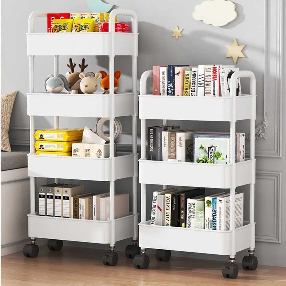 Mobile-Bookshelf-Trolley-Household-Kitchen-Organizers-And-Storage-Rack ...