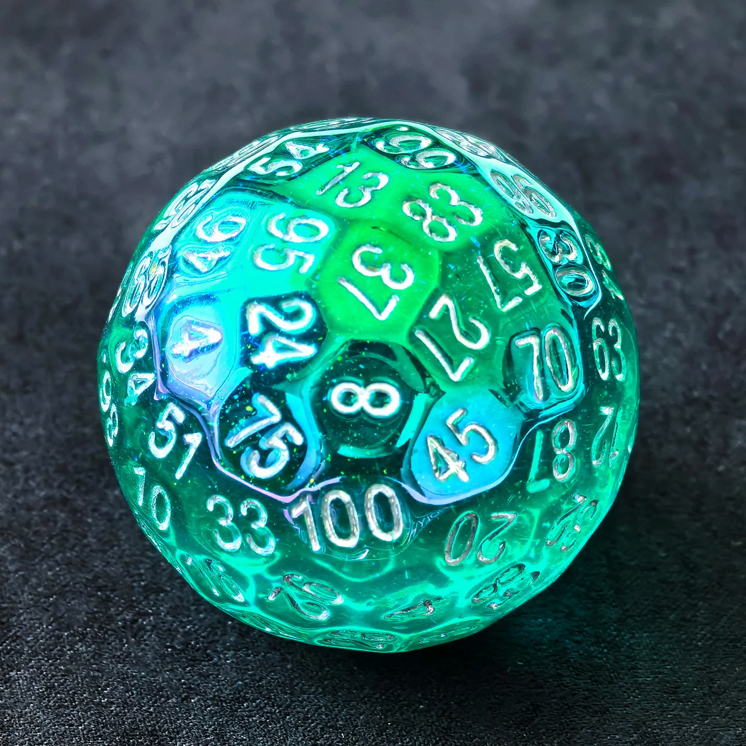 Bescon-Dazzling-100-Sided-Dice-Game-Dice-D100-Polyhedral-Solid-100 ...