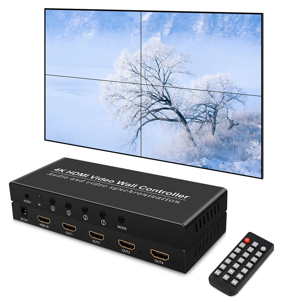 HDMI-Video-Wall-Controller-Up-4K30Hz-8-Display-Options-1X2-1X4-1X3-3X3 ...