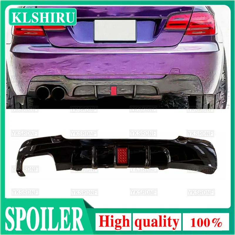 For-BMW-E92-E93-2007-2014-M-TECH-Rear-Bumper-Diffuser-ABS-Plastic-Black ...