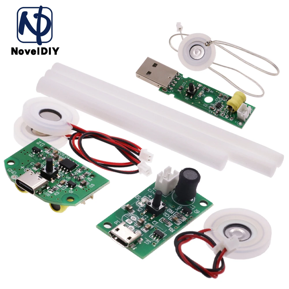 TYPE C USB Mini Humidifier DIY Kits DC 5V Mist Maker And Driver Circuit ...
