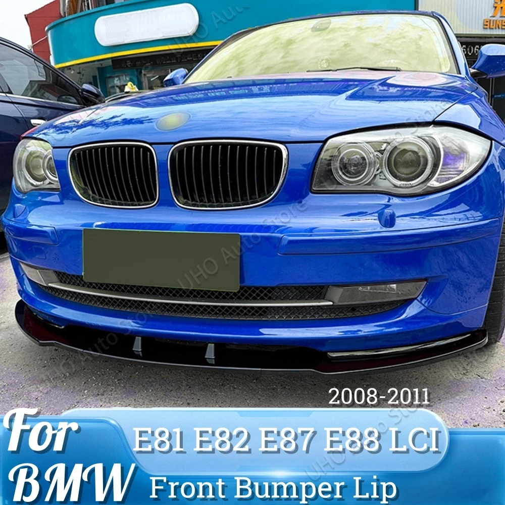 Front Bumper Lip Splitter For BMW 1 Series E81 E82 E87 E88 LCI 2008-2011 116i 118i 120i 125i ...
