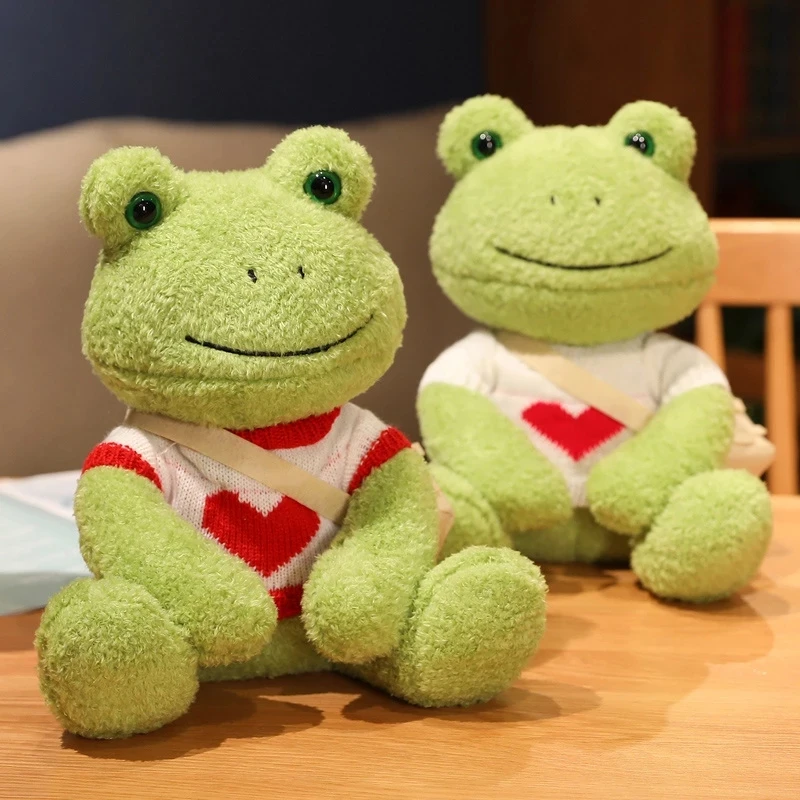 Kawaii-Dressing-Frog-Plush-Toy-Stuffed-Animal-Frog-Figure-Doll-Soft ...